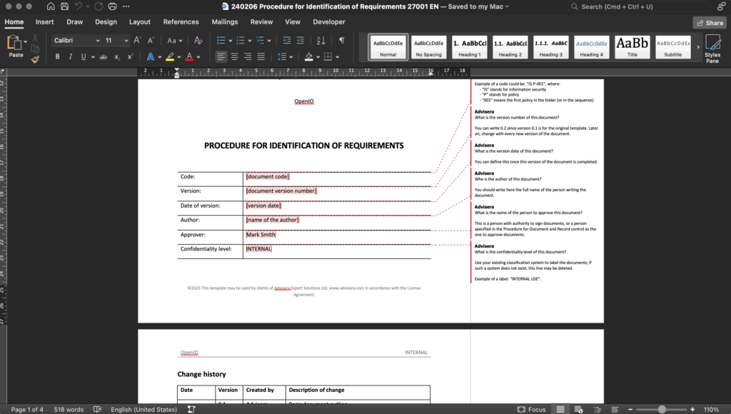 How to implement ISO 27001 using the AI-Powered Toolkit | Advisera Help ...